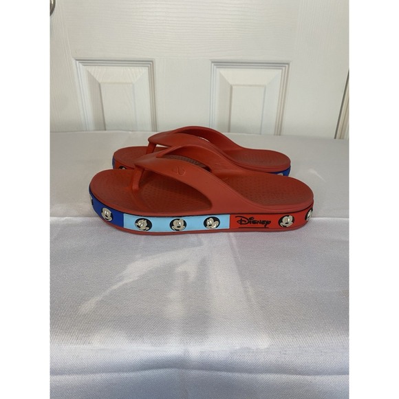 Disney | Shoes | Disney Mickey Mouse Themed Floatz Flip Flops Youth 3 ...
